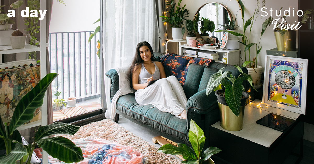 เยี่ยมสตูดิโอสวนขนาดย่อมของ Freya.art นักวาดภาพประกอบ Botanical